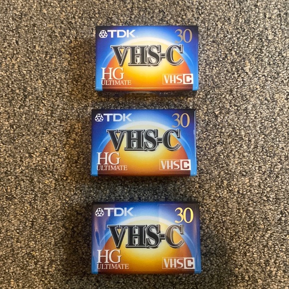 TDK | Cameras, Photo & Video | 3x Vhs Tapes Brand New | Poshmark